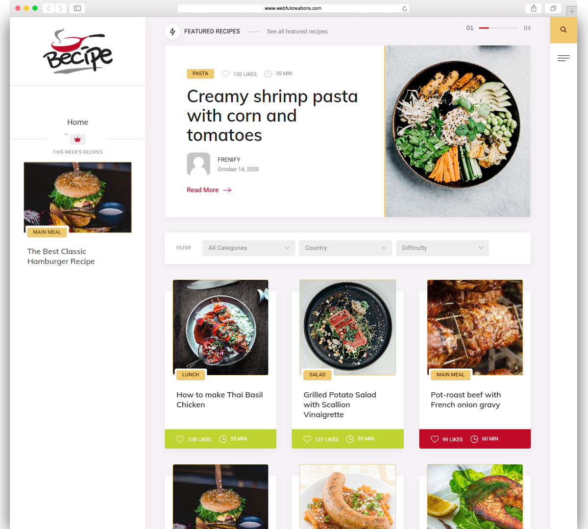 Best Food And Recipe WordPress Themes - Fajar Magazine