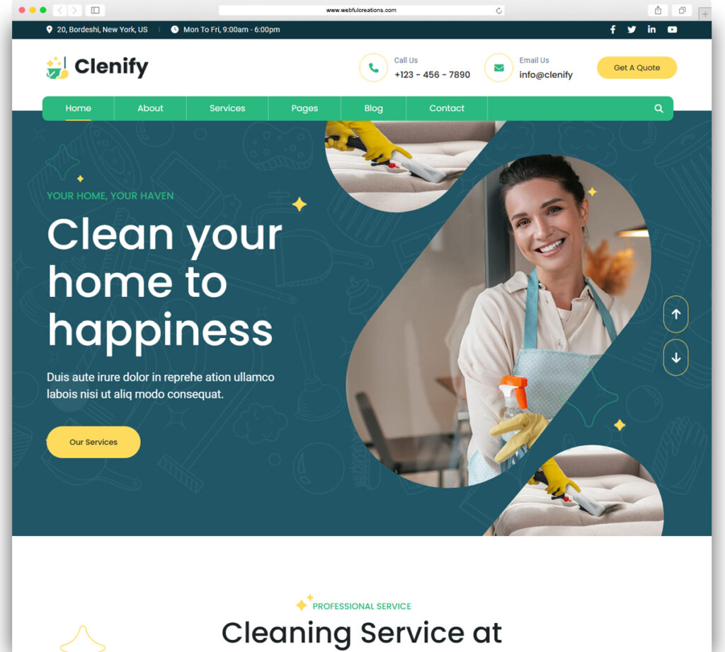Best Cleaning Service WordPress Themes - Fajar Magazine