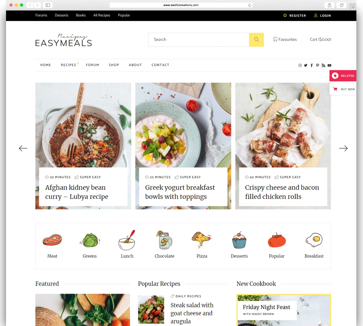 Best Food And Recipe WordPress Themes - Fajar Magazine