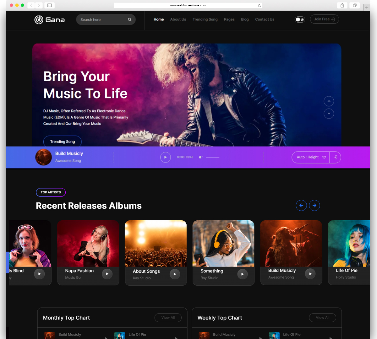 Best Music WordPress Themes - Fajar Magazine