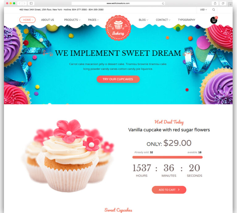 Best Bakery WordPress Themes - Fajar Magazine