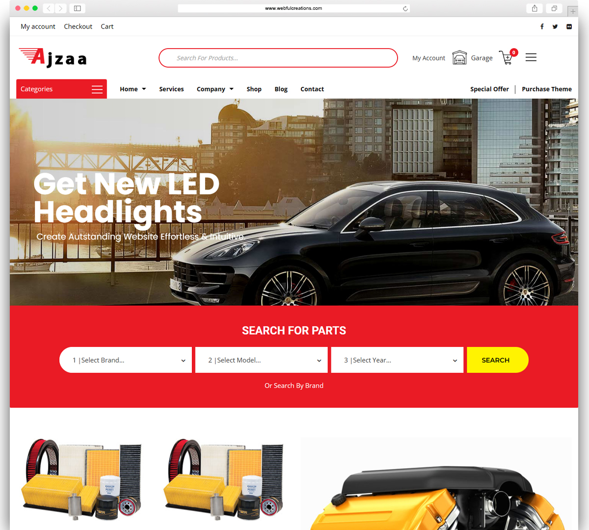Best Auto Parts WordPress Themes - Fajar Magazine