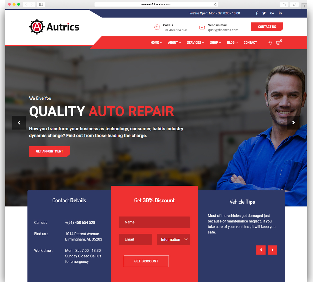 Best Car Mechanic WordPress Themes - Fajar Magazine