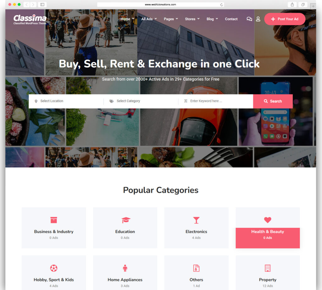 Best Classified Ads WordPress Themes - Fajar Magazine