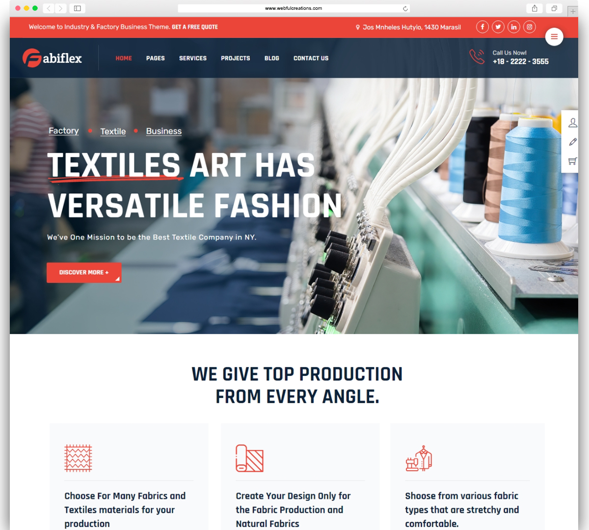 Best Textile Industry WordPress Themes - Fajar Magazine