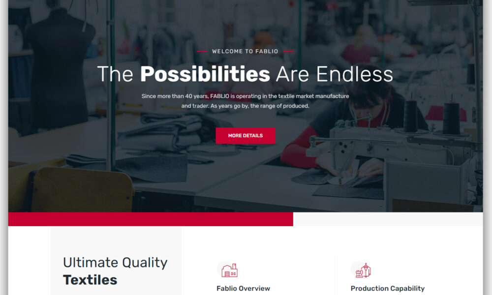 Best Textile Industry WordPress Themes - Fajar Magazine