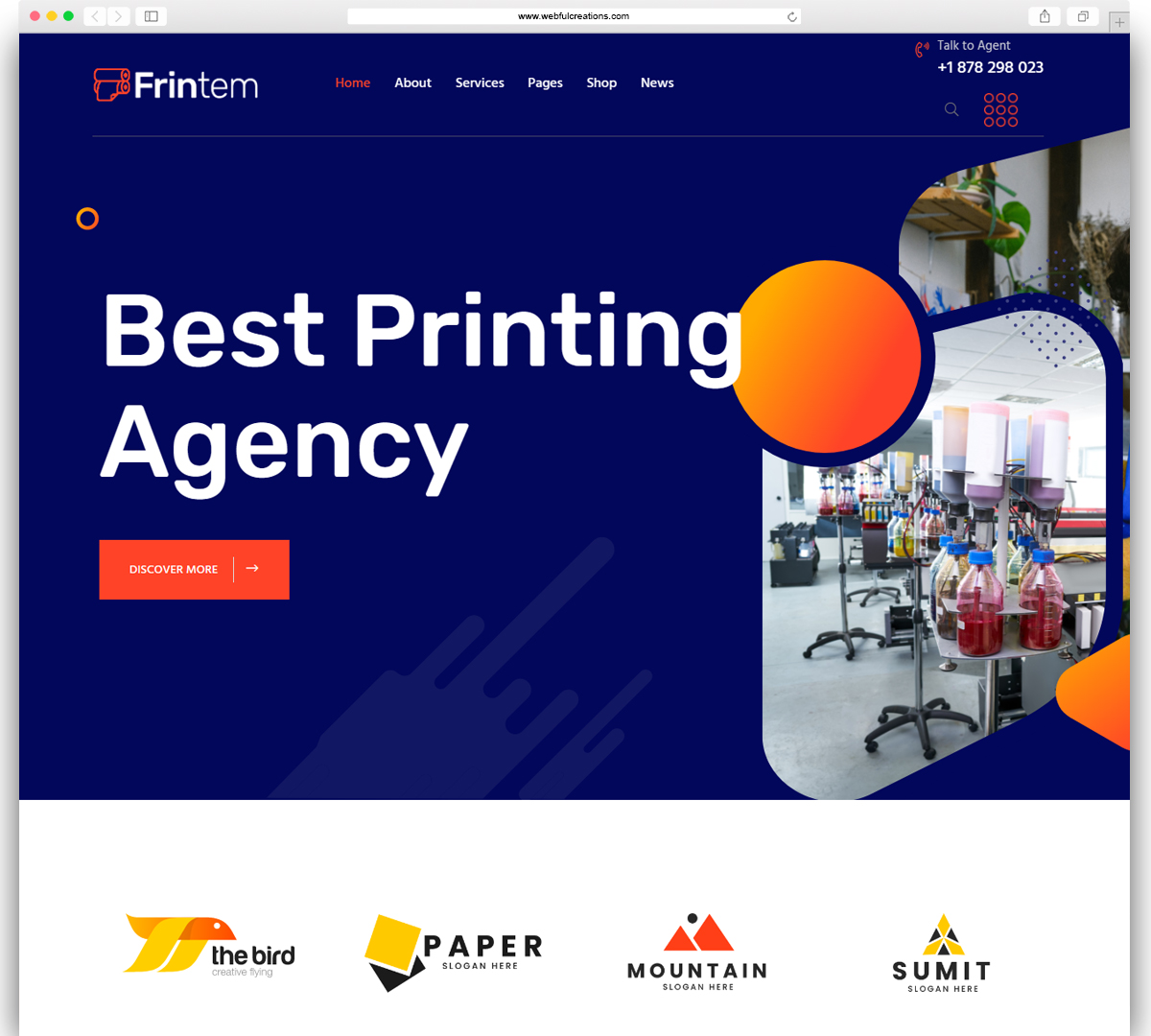 Best Printing Company WordPress Themes - Fajar Magazine