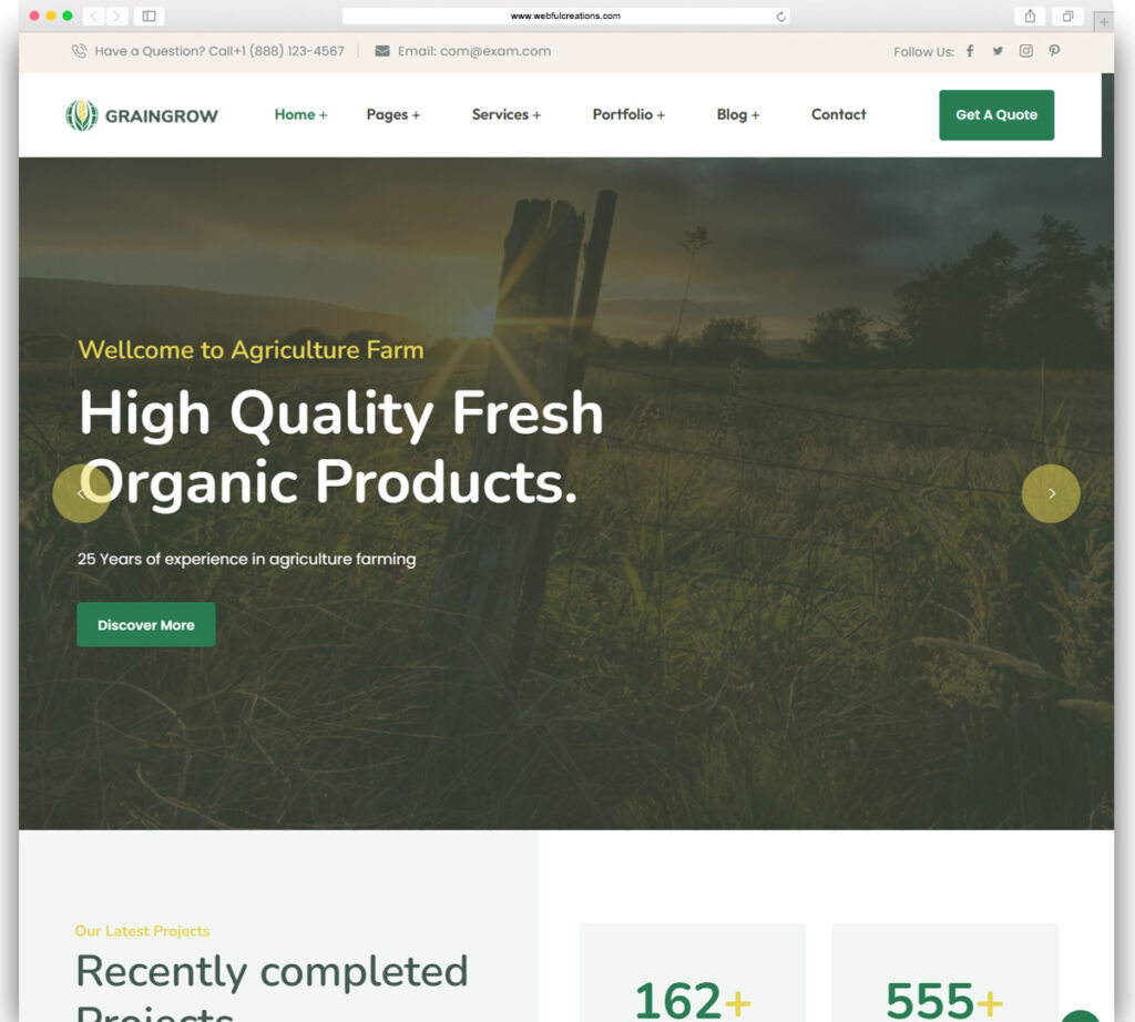 Best Agriculture Farming WordPress Themes - Fajar Magazine