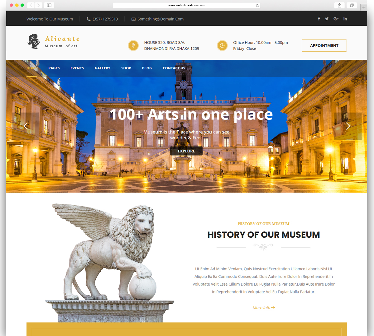Best Museum & Exhibition WordPress Themes - Fajar Magazine