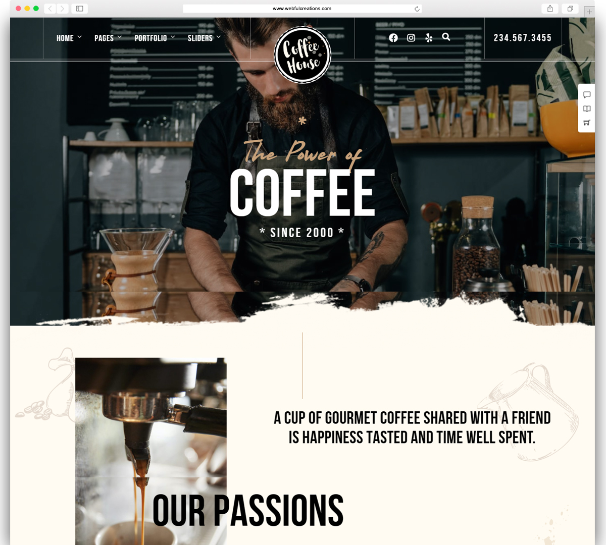Best Coffee Shop WordPress Themes - Fajar Magazine
