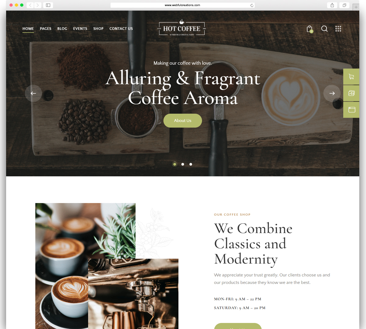 Best Coffee Shop WordPress Themes - Fajar Magazine